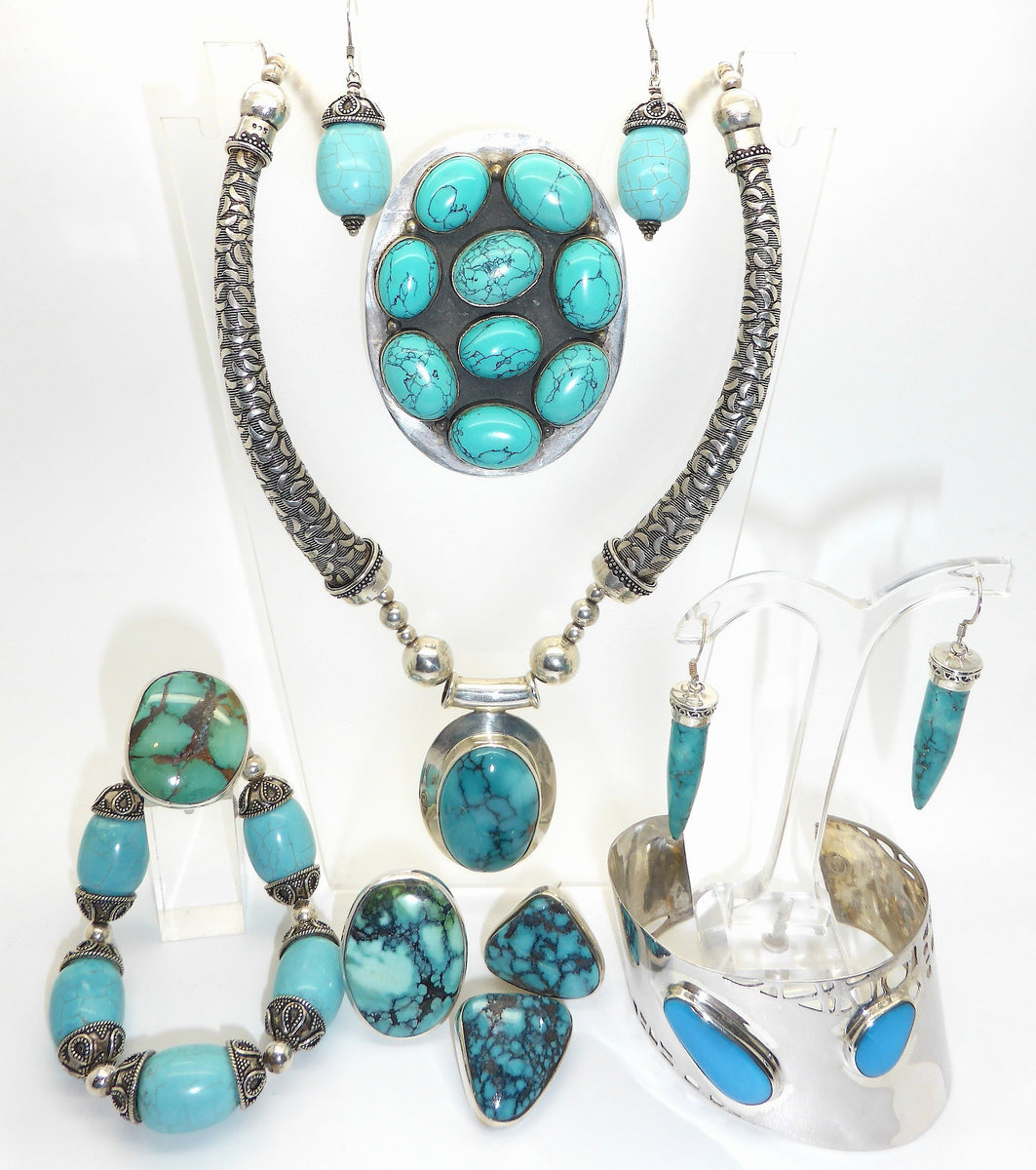 Turquoise Jewellery Collection | 925 Sterling Silver – Crystal Heart
