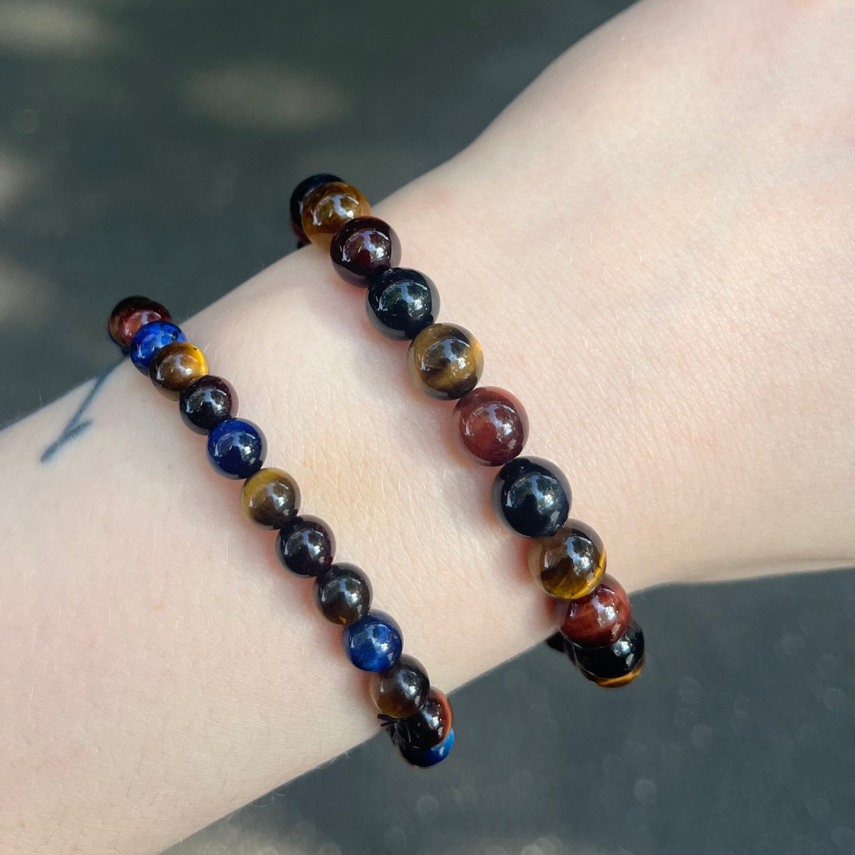 Multi Tiger Eye Bracelet – Crystal Heart