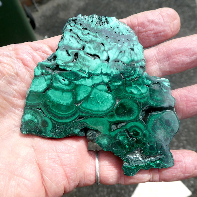 Malachite Slices with unque patterns – Crystal Heart